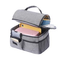 China Aluminum Foil Custom Insulated Lunch Bags Leak Proof Square Lunch Bag for sale