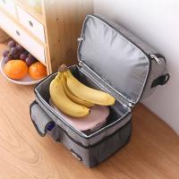 China Aluminum Foil Custom Insulated Lunch Bags Leak Proof Square Lunch Bag for sale