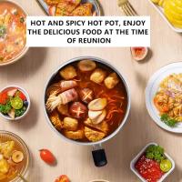 China 1.2L Electric Hot Pot Cooker Electric Cooking Pot With Separable Base for sale