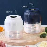 China 360 Degree Cutting Portable Electric Mixer Electric Garlic Press With Six Blade for sale