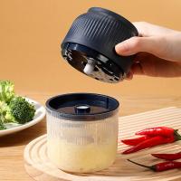 China 360 Degree Cutting Portable Electric Mixer Electric Garlic Press With Six Blade for sale
