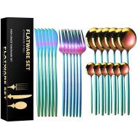 China Compact Stainless Steel Cutlery Set Polishing Stainless Steel Gold Cutlery Set for sale