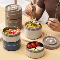 China Insulation Metal Bento Lunch Box 550ml Stackable Lunch Box PP for sale