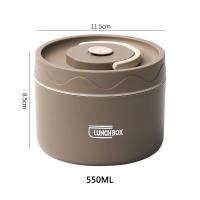 China Insulation Metal Bento Lunch Box 550ml Stackable Lunch Box PP for sale