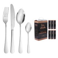 China Mirror Polished Edges Stainless Steel Cutlery Set Knife Comfortable OEM for sale