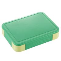 China Food-Safe Plastic Bento Lunch Box With 5 Compartments And Cutlery For Kids And Adults for sale
