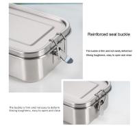 China Metal Bento Lunch Box 800ml 304 Stainless Steel Container For Meals And Snacks for sale