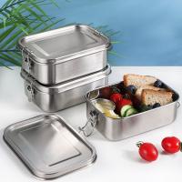 China Metal Bento Lunch Box 800ml 304 Stainless Steel Container For Meals And Snacks for sale