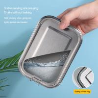 China Metal Bento Lunch Box 800ml 304 Stainless Steel Container For Meals And Snacks for sale