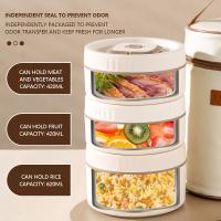 China Leak-proof Metal Bento Lunch Box With Independent Sealing And Ventilation for sale