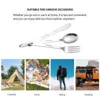 China Lightweight And Durable Stainless Steel Cutlery Set For Outdoor Dining for sale