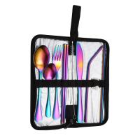 China Lightweight And Reusable Stainless Steel Cutlery Set For Camping 10  Pieces for sale