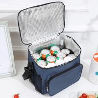 China Custom Insulated Lunch Bags 10.5L Leakproof Freezable Cooler Bag With Adjustable Shoulder Strap For Kids / Adults Black for sale