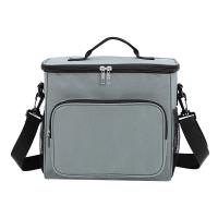 China Custom Insulated Lunch Bags 10.5L Leakproof Freezable Cooler Bag With Adjustable Shoulder Strap For Kids / Adults Black for sale