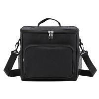 China Custom Insulated Lunch Bags 10.5L Leakproof Freezable Cooler Bag With Adjustable Shoulder Strap For Kids / Adults Black for sale