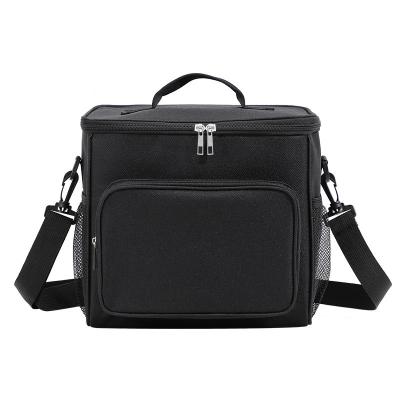 China Custom Insulated Lunch Bags 10.5L Leakproof Freezable Cooler Bag With Adjustable Shoulder Strap For Kids / Adults Black for sale