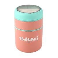 China Metal Bento Lunch Box 316 Stainless Steel 710ml Double - Layer Soup Thermos for sale
