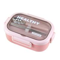 China Metal Bento Lunch Box Stainless Steel Leakproof 2-Compartment Bento Lunch Box for sale