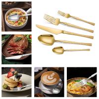 China Stainless Steel Cutlery Set Small Waist Hammer Pattern Stainless Steel Western Cutlery Gift Box 30 Piece for sale