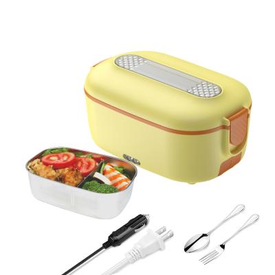 China Leakproof Stainless Steel Electric Lunch Box Light Blue 1.5L Capacity 70W Power 20min Heating Time for sale