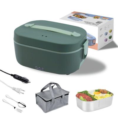 China Portable 304 Stainless Steel Electric Lunch Box 80W Power 1.5L Capacity 20min Heating Time Safe / Easy To for sale