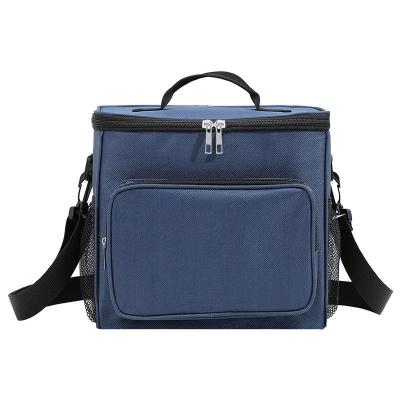 China 10.5L Waterproof Thermal Lunch Bag Custom Printed Polyester Aluminum Insulation Rectangle Shape for sale