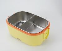 China Electric Lunch Box Food Warmer With Leakproof Design 1.2kg Light Blue 70W 220V-12V 24V Voltage for sale