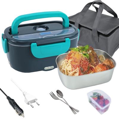 China Powerful Heating 1.5L Portable Electric Lunch Boxes Stainless Steel Container  Electric Lunch Box for sale