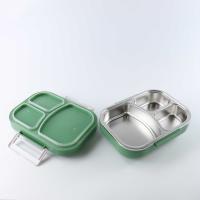 China Electric Lunch Box With 304 Stainless Steel For Warm Eating 60W Green for sale