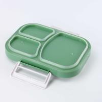 China Electric Lunch Box With 304 Stainless Steel For Warm Eating 60W Green for sale