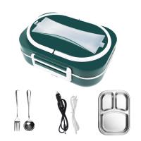China Portable Electric Lunch Box With 40W Power 1L Portable Heated Box for sale