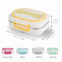 China Leakproof Electric Lunch Box With 304 Stainless Steel 1L Capacity Electric Heating Lunch Box for sale