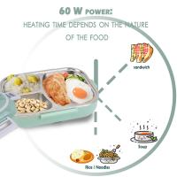 China Fast Heart 60W Electric Lunch Box Food Heater For 220V-12v 24v/110v-12v 24v for sale