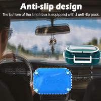 China Electric Lunch Box For Adults Fast 60W Heated Lunch Box For Adult 12V/24V/110V/220V Dark Green for sale