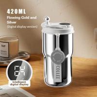 China Heat Preservation Electric Hot Water Cup With Touch Screen Button for sale