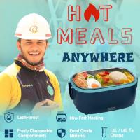 China Electric Heating Lunch Box Stainless Steel Food Container Warmer Insulated Thermos Lunch Box For Adults for sale