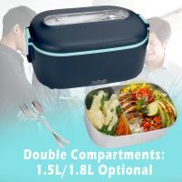 China Electric Heating Lunch Box Stainless Steel Food Container Warmer Insulated Thermos Lunch Box For Adults for sale