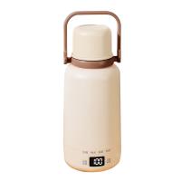 China 500W 304 Stainless Steel Portable Water Cup with Temperature Display 600ml Brown for sale