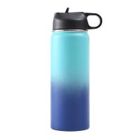 China Vacuum Insulated Stainless Steel Reusable Water Cup Gradient blue 32oz for sale