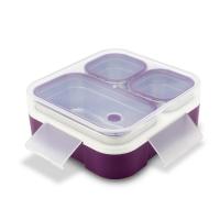 China Insulated Stainless Steel Lunch Box Four Compartment 1060 ml Leak Proof Lunch Container for sale