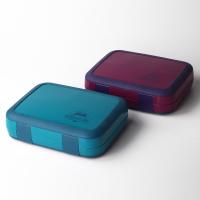 China Sustainable 1160ml Plastic Bento Lunch Box with 4 Leak Proof Compartments for sale