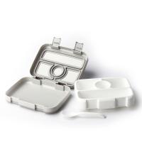 China Eco Friendly Sustainable Dishwasher Safe Plastic Bento Lunch Box With Four Separate Compartments BPA Free for sale