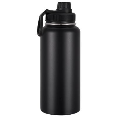 China 304 Stainless Steel Vacuum Insulated Portable Water Cup For Tea Cold Hot Drinks And Water Black for sale