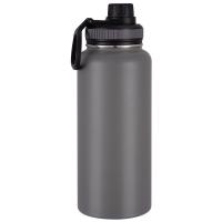 China Personalized Spill Proof Thermos Cup for Hot and Cold Beverages Grey for sale