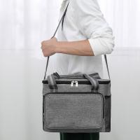 China Thermal Cooler Insulation Bags For Picnic 15L Big Capacity Grey for sale