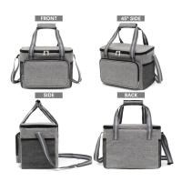 China Thermal Cooler Insulation Bags For Picnic 15L Big Capacity Grey for sale