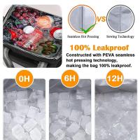 China Thermal Cooler Insulation Bags For Picnic 15L Big Capacity Grey for sale