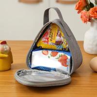 China Personalized Rectangle Insulated Thermal Lunch Bag Rice Ball Cooler Bag for sale