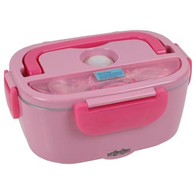 China Portable Heated Electric Lunch Box 1.5L 60W Stainless Steel Electric Lunch Warmer for sale