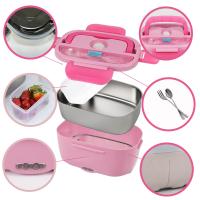 China Portable Heated Electric Lunch Box 1.5L 60W Stainless Steel Electric Lunch Warmer for sale